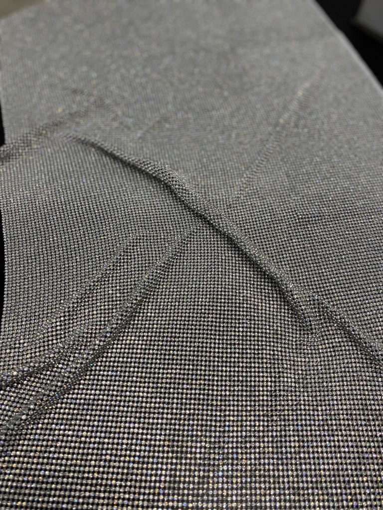 aluminum crystal mesh fabric